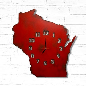 Arizona Metal Wall Art Clock Home Decor Handmade Choose Your Size 16 or ...