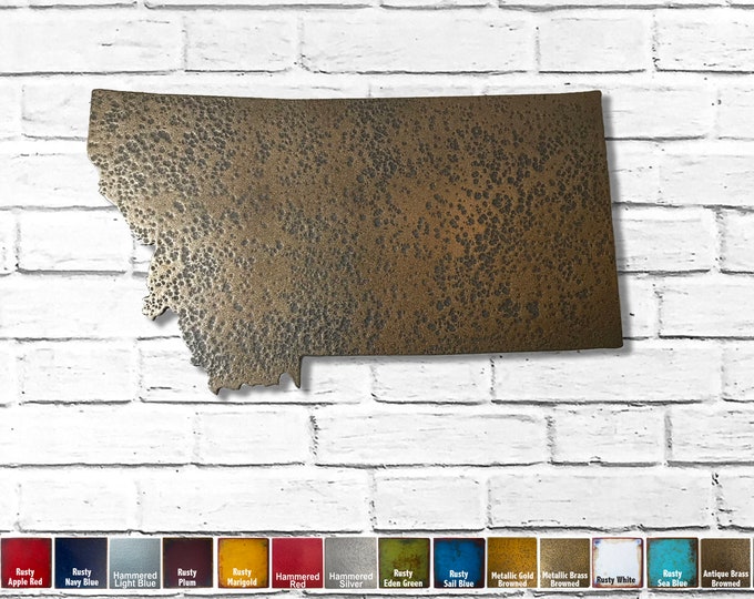 Montana State Shaped Cutting Board Personalized Wedding Moving New Home ...