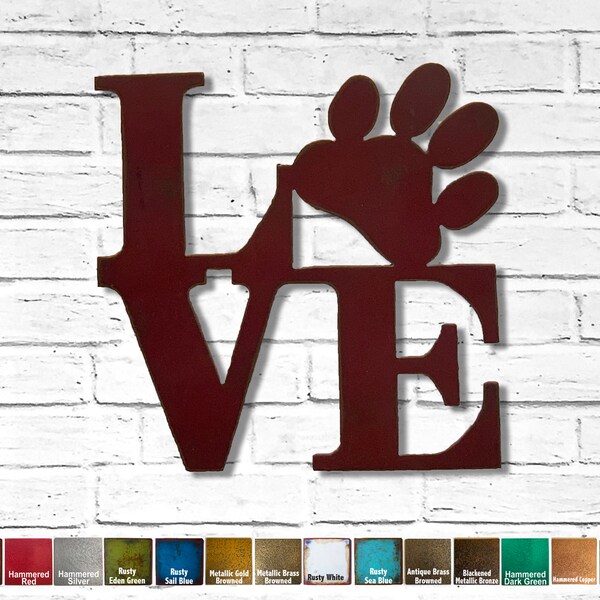 Love Paw Print - Etsy