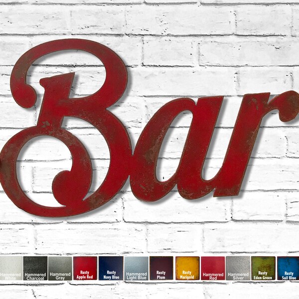 Rustic Bar Sign - Etsy