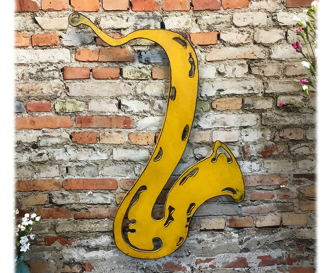 Saxophone Metal Wall Art Handmade Home Decor Choose 12, 17 or 23 Tall ...