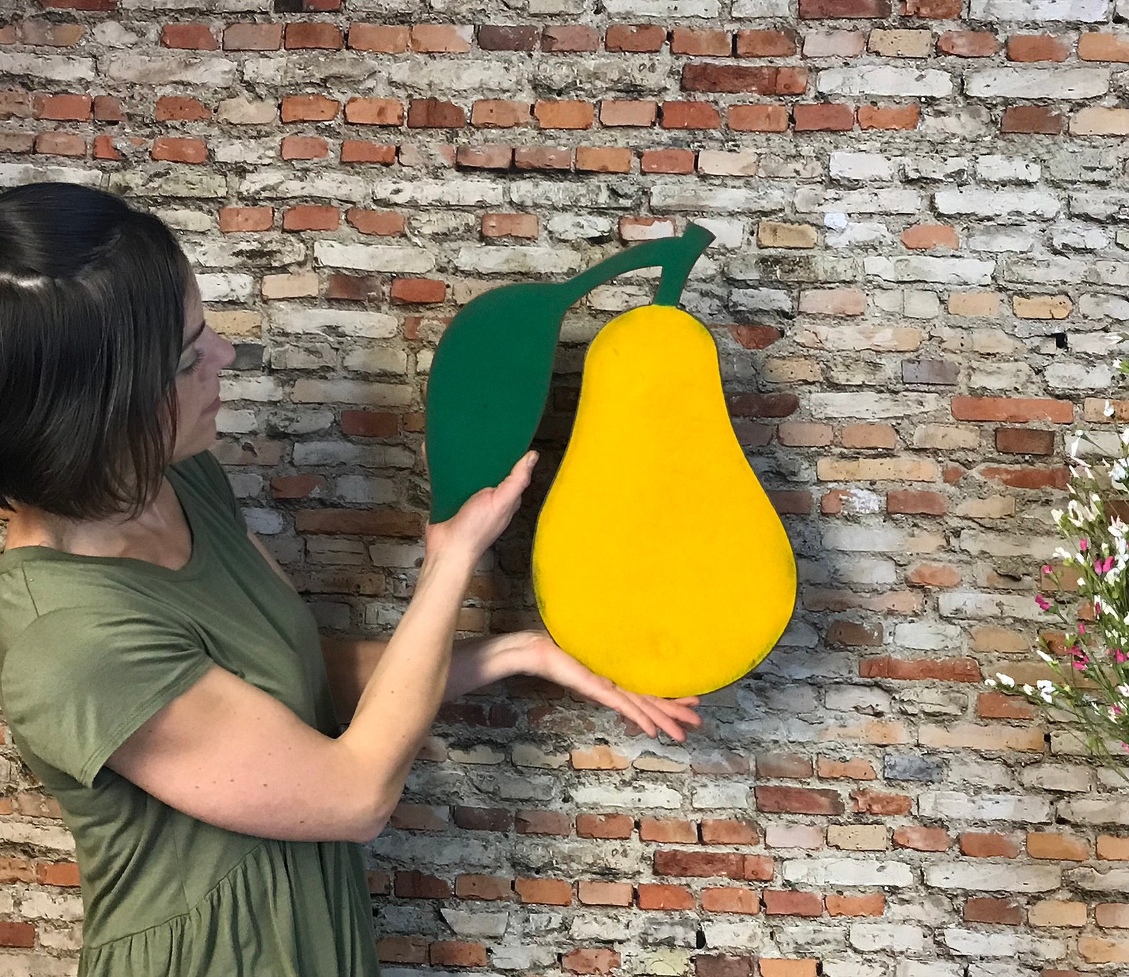 Pear Metal Wall Art Sign Home Decor Handmade Choose - Etsy