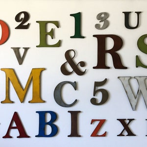 Encircled Metal Letter M Wall Art Choose 12, 17, 24 or 30 Tall Curlz ...