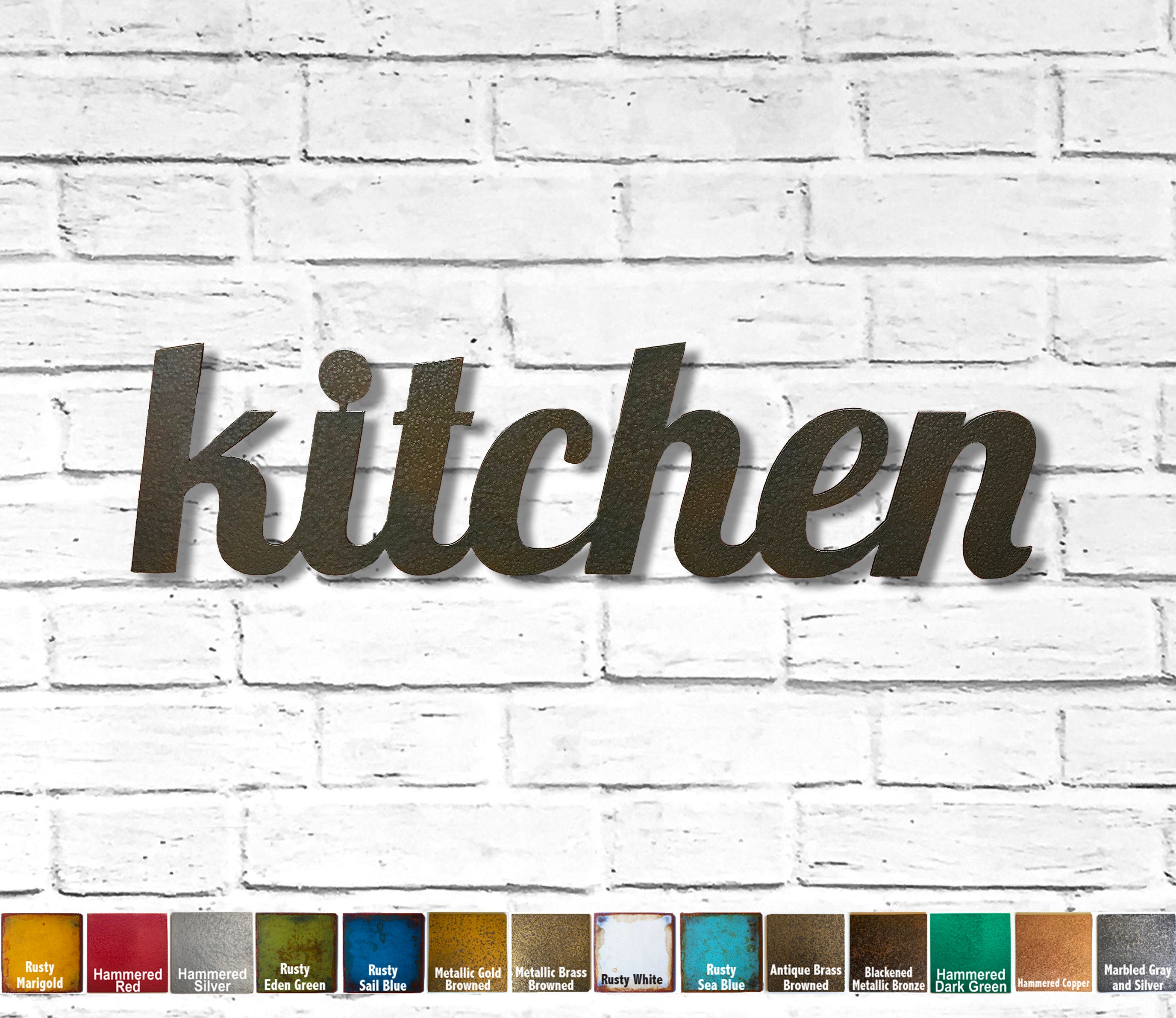 Kitchen Metal Wall Art Home Decor Choose 21.7 | Etsy