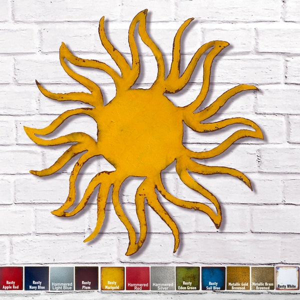 Metal Sun Wall Art - Etsy