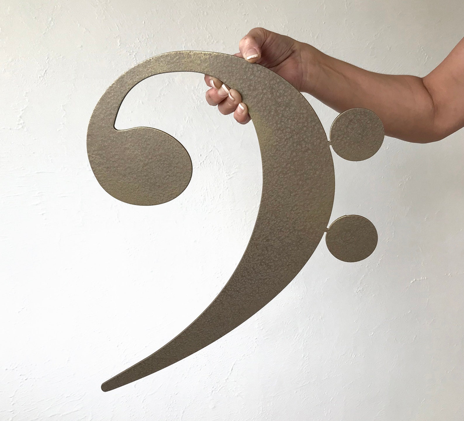 Bass Clef Metal Wall Art Handmade Home Decor Choose - Etsy