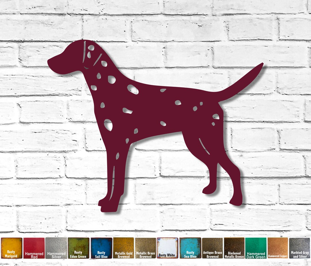 Dalmatian Metal Wall Art Home Decor Choose Your Size 17 or 23 Wide ...