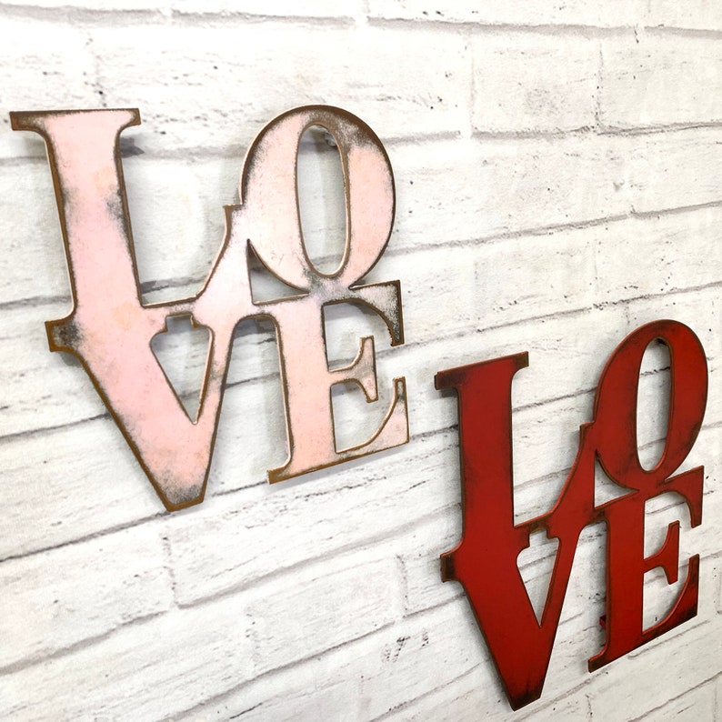 LOVE Wall Art Metal Sign 817 or 20 Love | Etsy