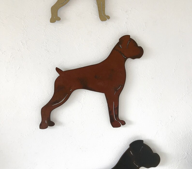 Boxer Metal Wall Art Home Decor Handmade Choose | Etsy