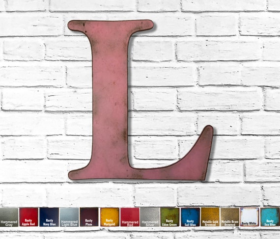 Metal Letter L 8 12 16 22 or | Etsy