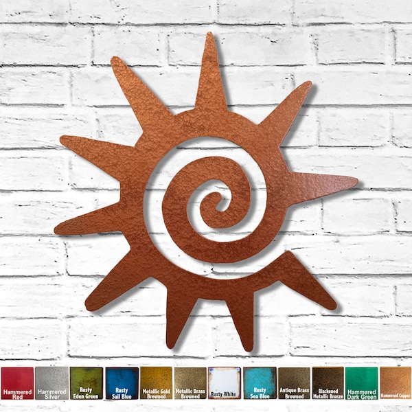 Copper Sun Wall Art - Etsy