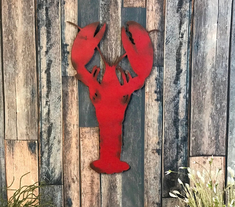 Lobster Metal Wall Art Home Decor Handmade Choose Your | Etsy