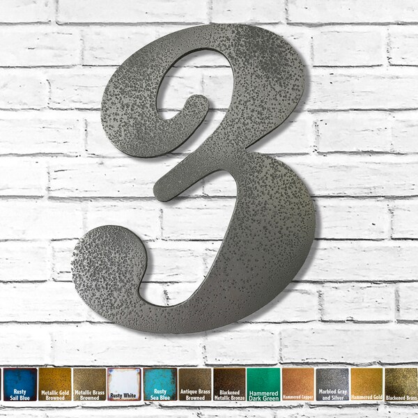 Metal Number - Etsy
