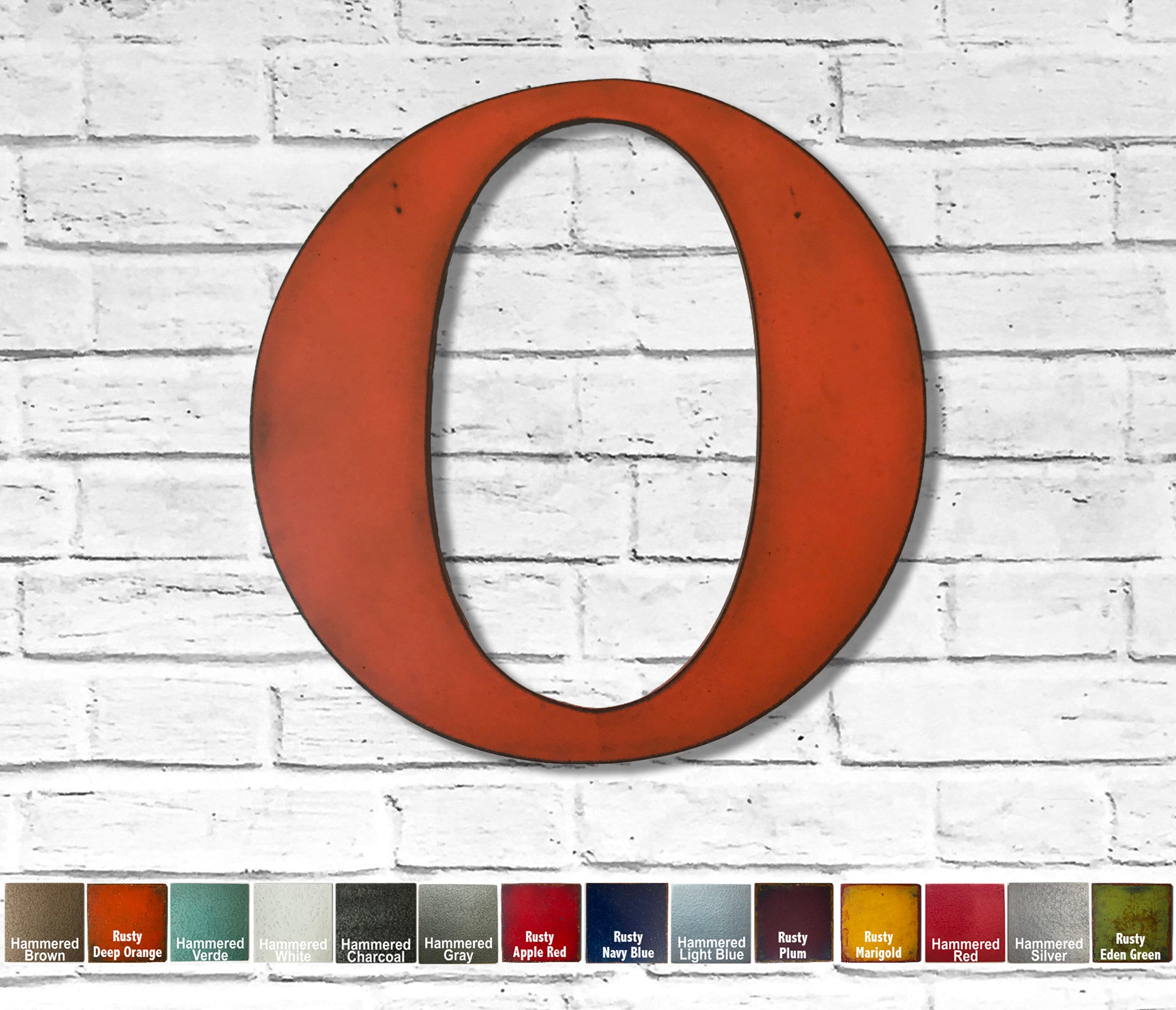 Metal Letter O 8 12 16 or 22 inch | Etsy