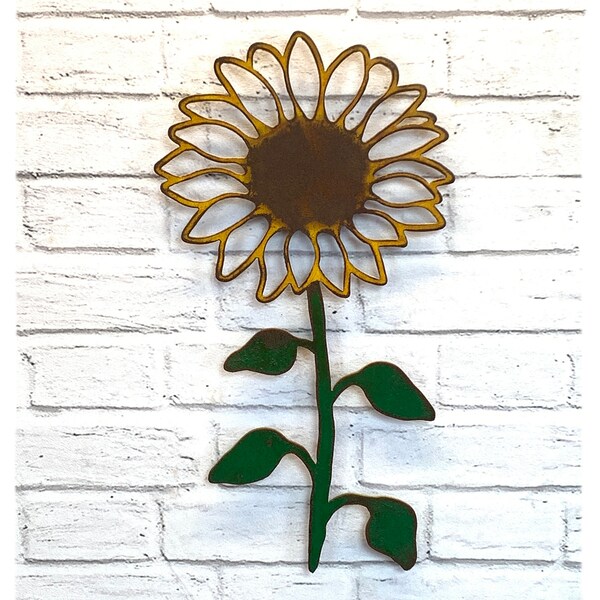 Metal Sunflower Yard Art - Etsy