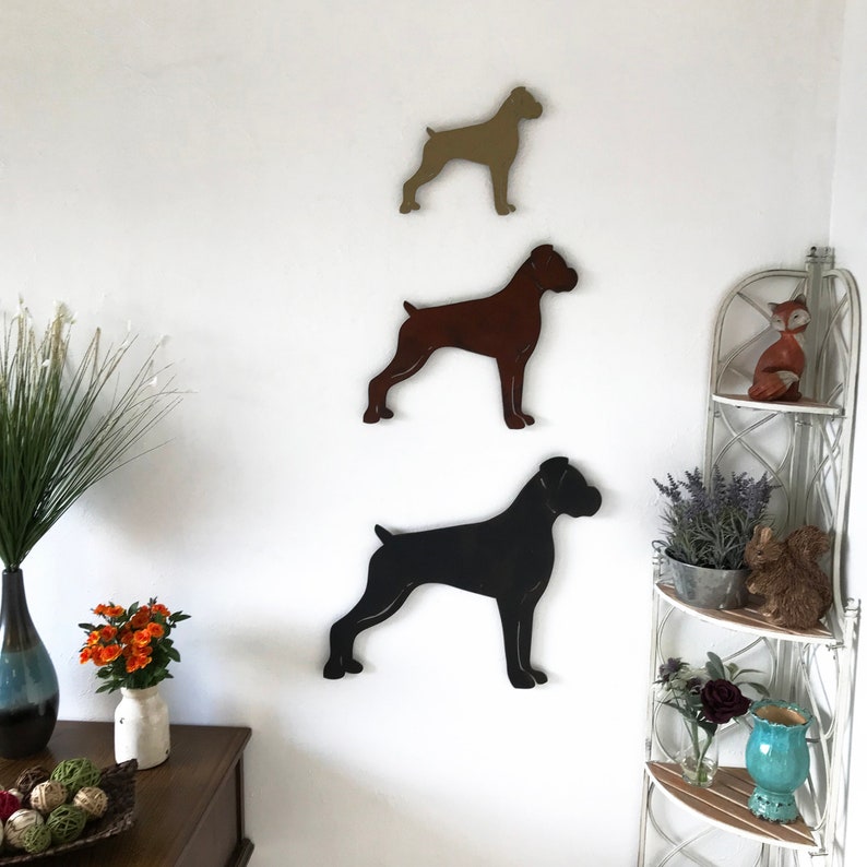 Boxer Metal Wall Art Home Decor Handmade Choose | Etsy