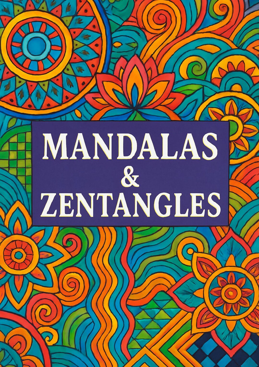 Mandalas & Zentangles Coloring Book: Abstract Geometric Patterns ...