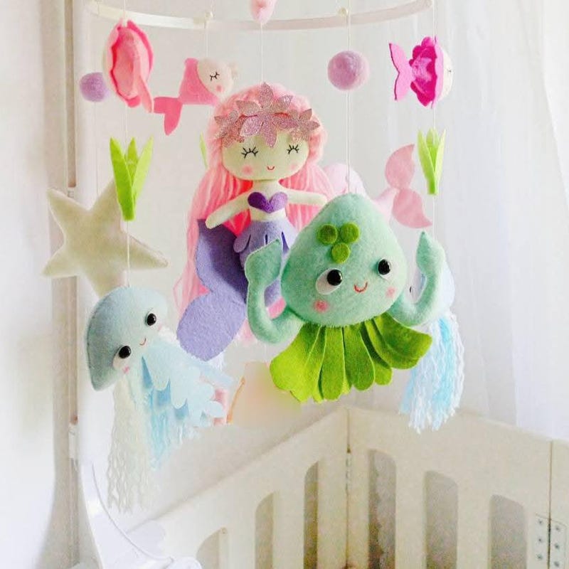 Mermaid Baby Mobile - Etsy