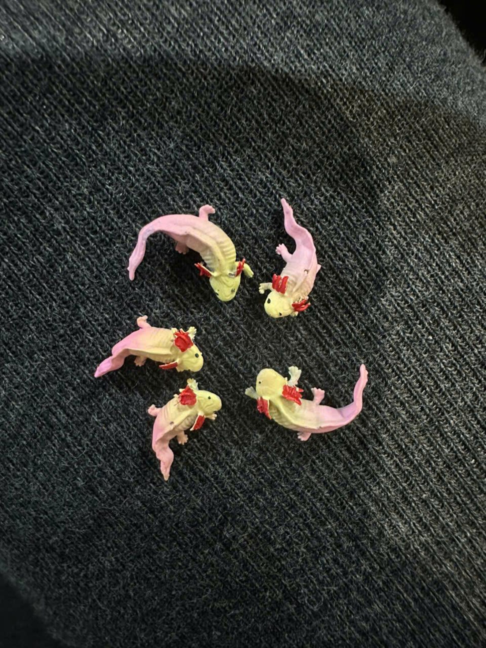 Hand-painted Mini Axolotl Resin Figures – Christmas Desk Décor - Etsy