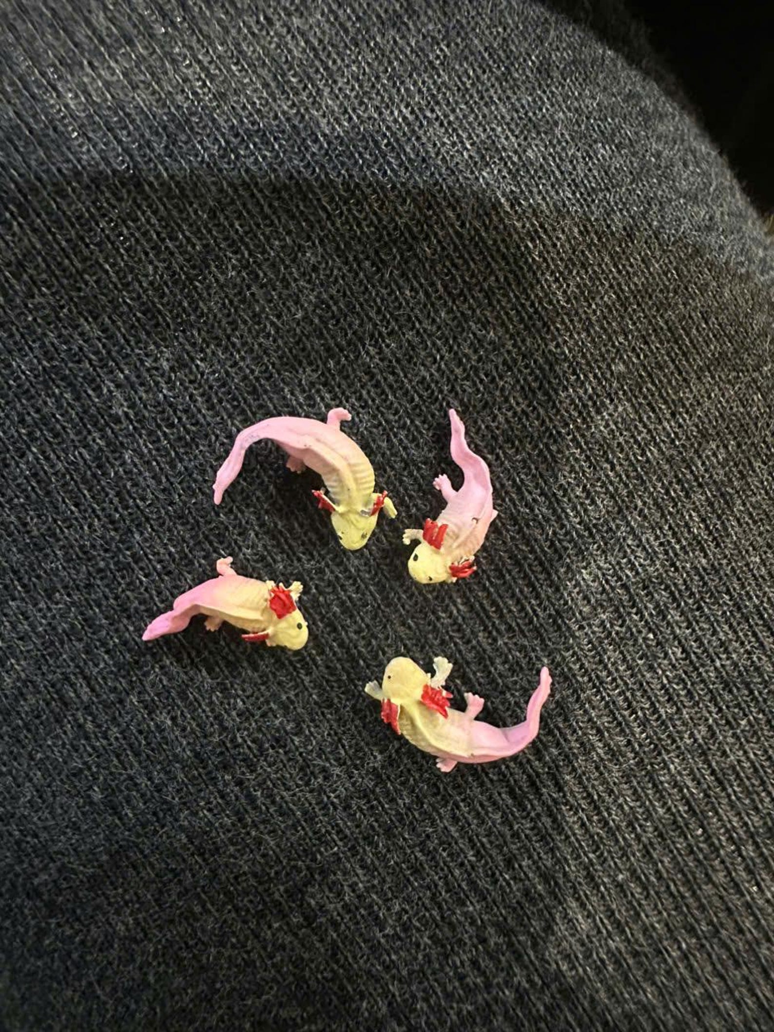 Hand-painted Mini Axolotl Resin Figures – Christmas Desk Décor - Etsy