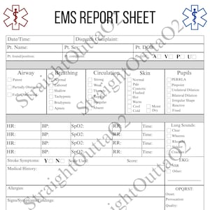 chart ems report template