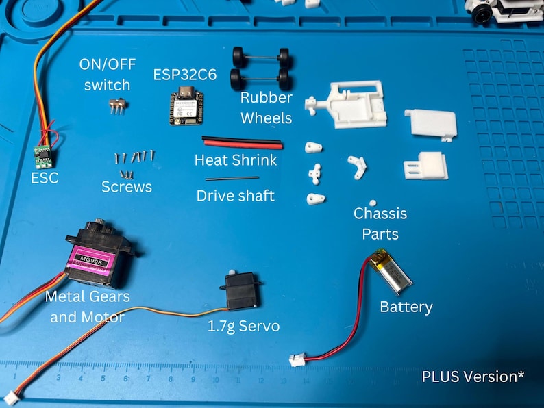1/64 RC Car Chassis Conversion – Mobile Phone Control (STL Files) - Etsy
