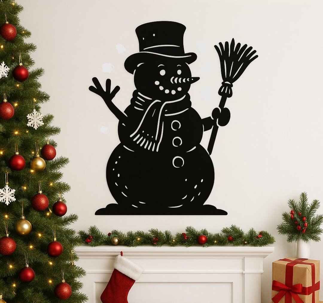 Christmas Snowman Decor DXF SVG– CNC Plasma Cutting File, Snowman ...