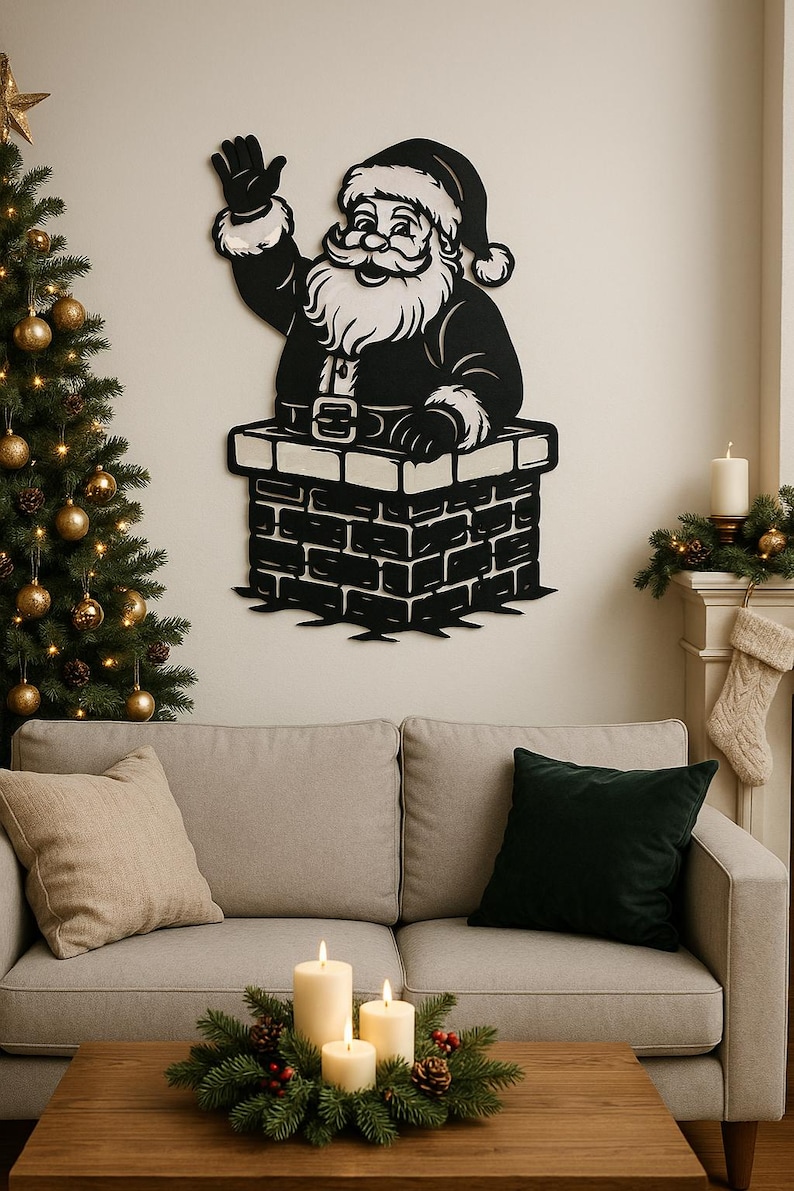 Santa Claus Christmas Decor DXF SVG – CNC Plasma Cutting File, Santa ...