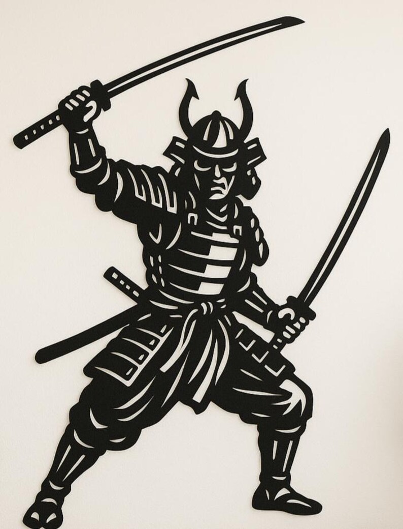 Samurai Warrior Decor DXF SVG– CNC Plasma Cutting File, Samurai Vector ...