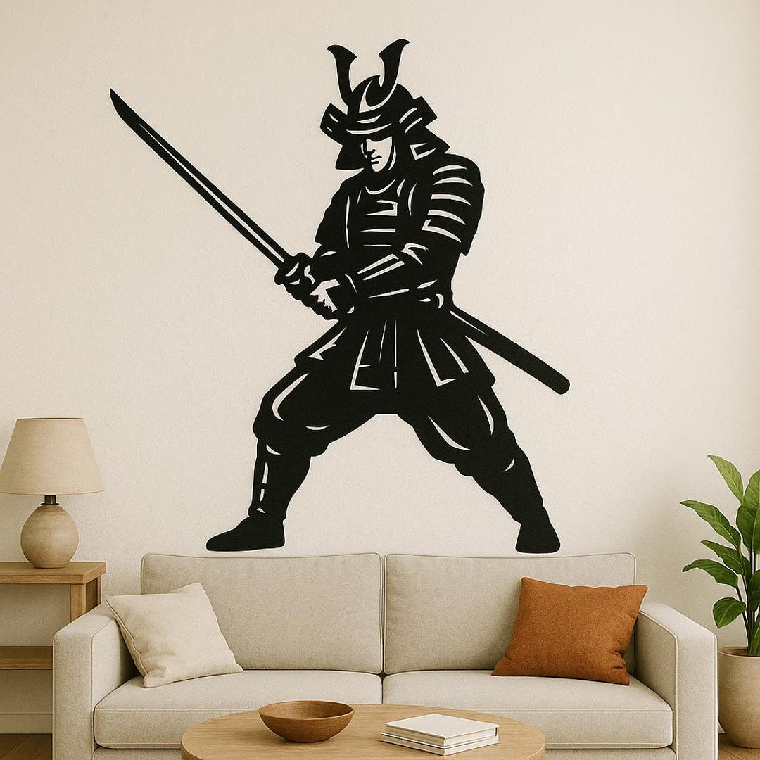 Samurai Warrior Decor DXF SVG– CNC Plasma Cutting File, Samurai Vector ...