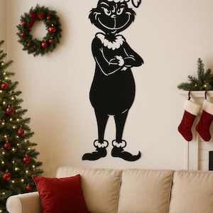 X-mas Grinch Christmas Decor DXF SVG– CNC Plasma Cutting File, Grinch ...