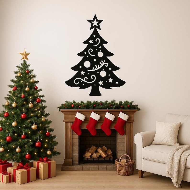 Christmas Tree X-mas Decor DXF SVG– CNC Plasma Cutting File, Vector ...