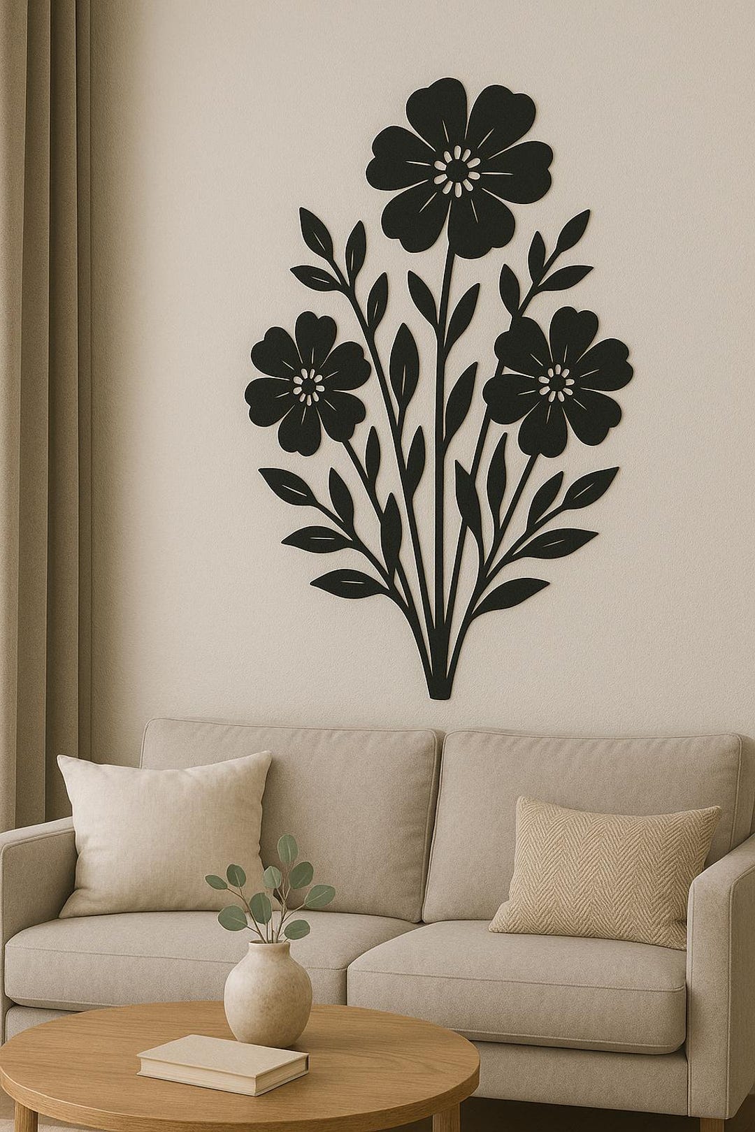 Flowers Metal Wall Art DXF SVG– CNC Plasma Cutting File – Flowers ...