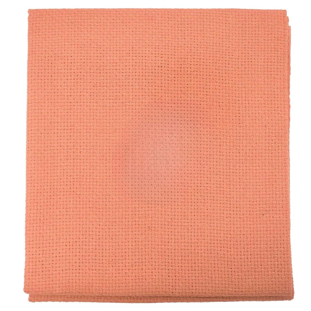 Peach Matty Embroidery Fabric: Cross Stitch, Knitting & Sewing - 1 ...