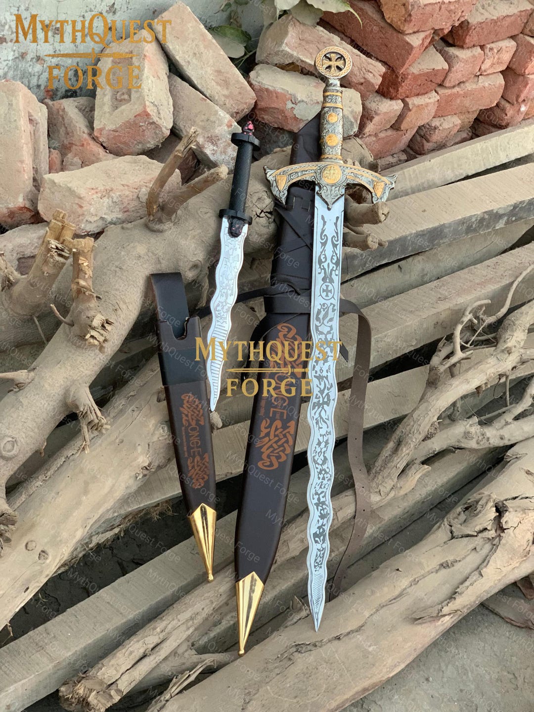 Once Upon a Time Inspired Prop • Emma & Killian Engraved Dark One ...