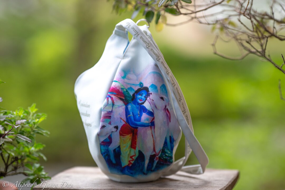 The Best Lord Krishna With Flute and Cows Japa Bag From Lalakamala ...