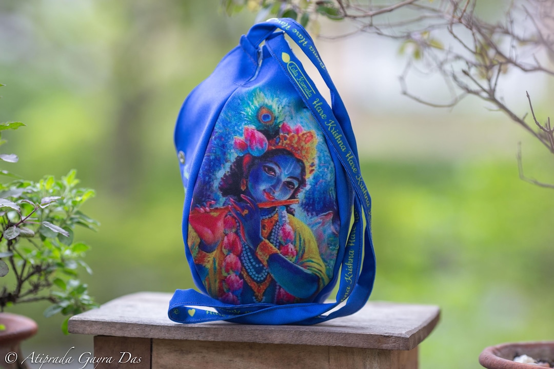 The Best Lord Krishna With Flute Japa Bag From Lalakamala: Prayer Bag ...