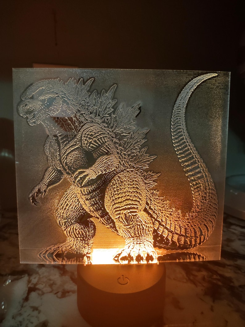 Zilla Clear Acrylic Engraving Display With Color Changing Led Lightbase ...