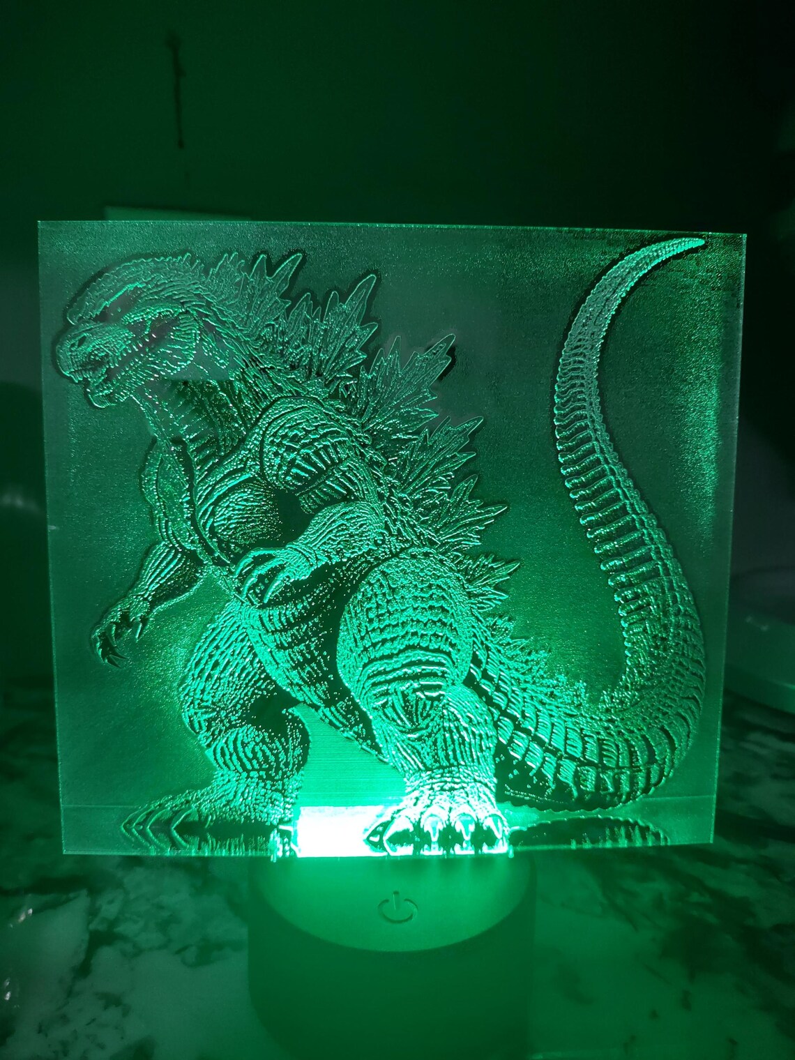 Zilla Clear Acrylic Engraving Display With Color Changing Led Lightbase ...