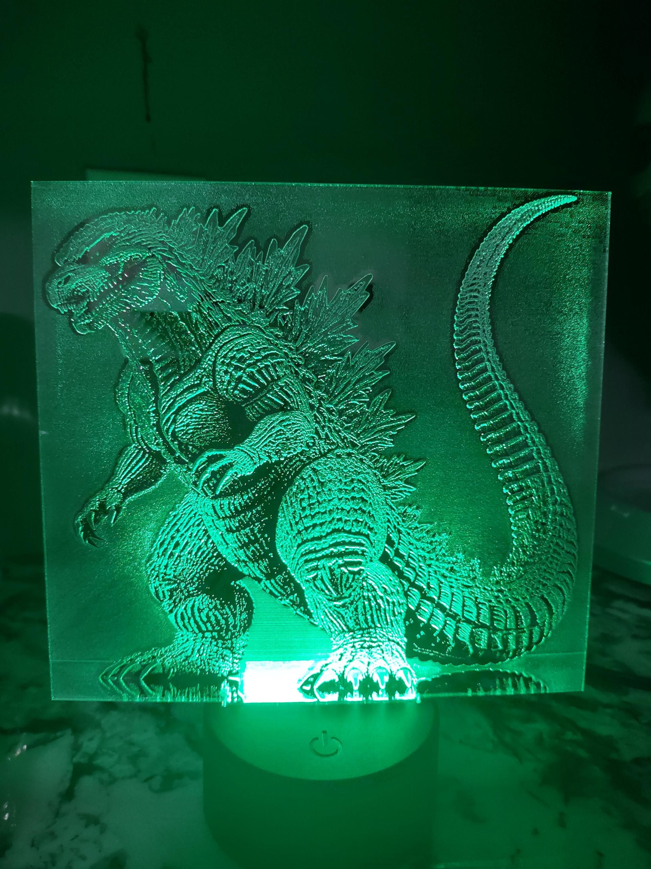 Zilla Clear Acrylic Engraving Display With Color Changing Led Lightbase ...