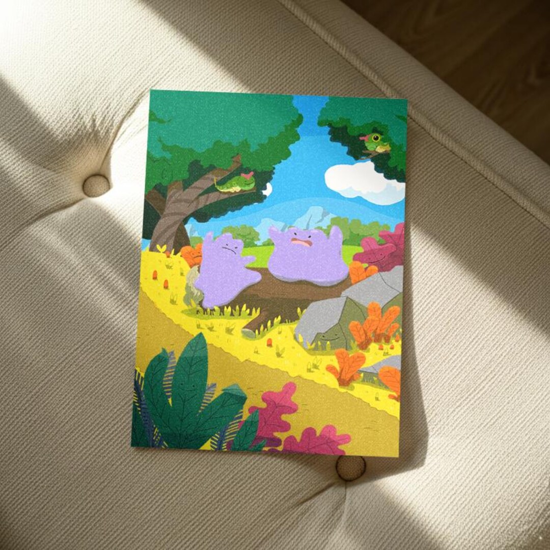 Custom Ditto Full Art Poster Print, Exclusive Card Art, 16x20 Wall ...