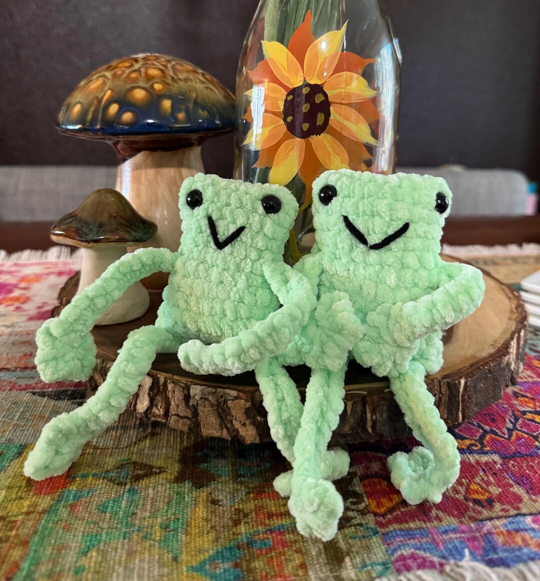 Floppy Leggy Frog Plush: Adorable Huggable Toy - Etsy