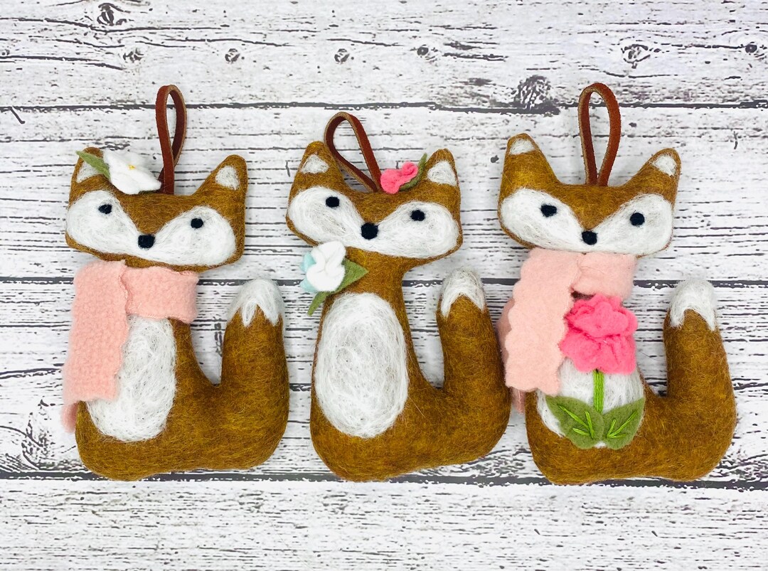 Miss Fox Felt Ornaments - Etsy