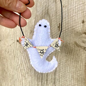 Handmade Felt Ghost Ornament - Etsy