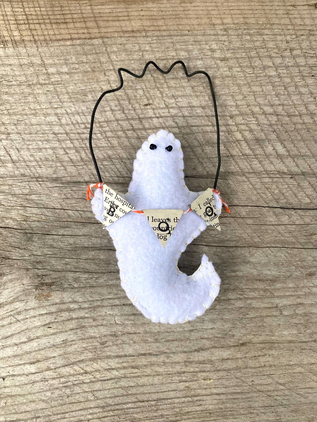 Handmade Felt Ghost Ornament - Etsy