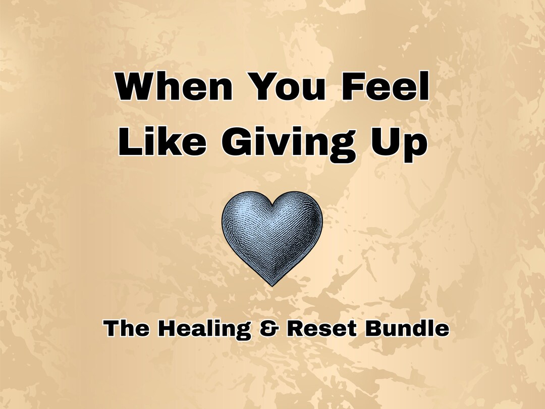 When You Feel Like Giving up - the Rise Again Reset Bundle - Etsy