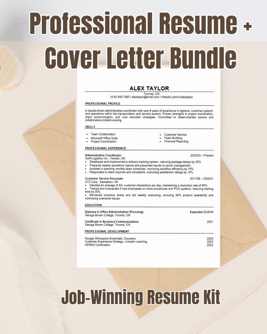 All-in-one Job Application Bundle | Resume + Cover Letter + Reference ...