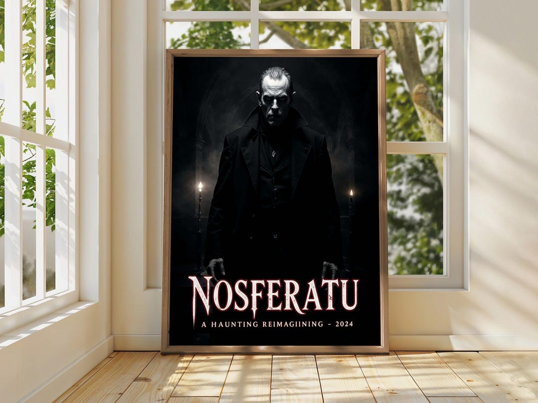 Nosferatu Movie Poster Art Print | 2024 Horror Film Reimagining ...