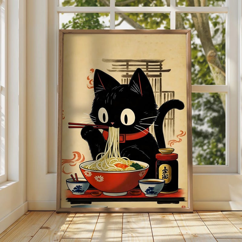 Kawaii Poster With Frame - Etsy