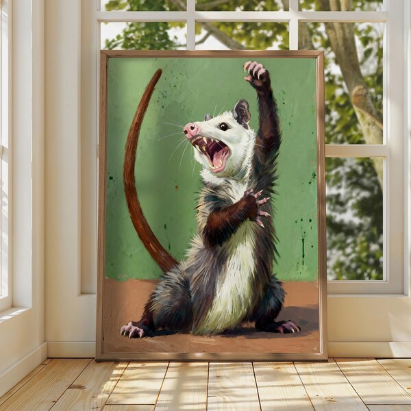 Opossum Painting - Etsy